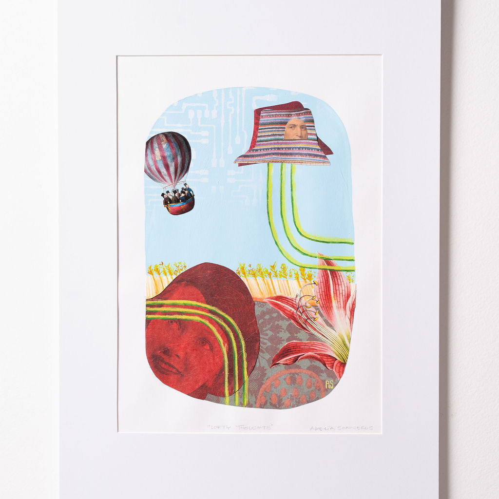 Amelia Sonnekus - 'Lofty thoughts Collage' 2023 - Mixed Media & Collag – Mundaring and Midland ...