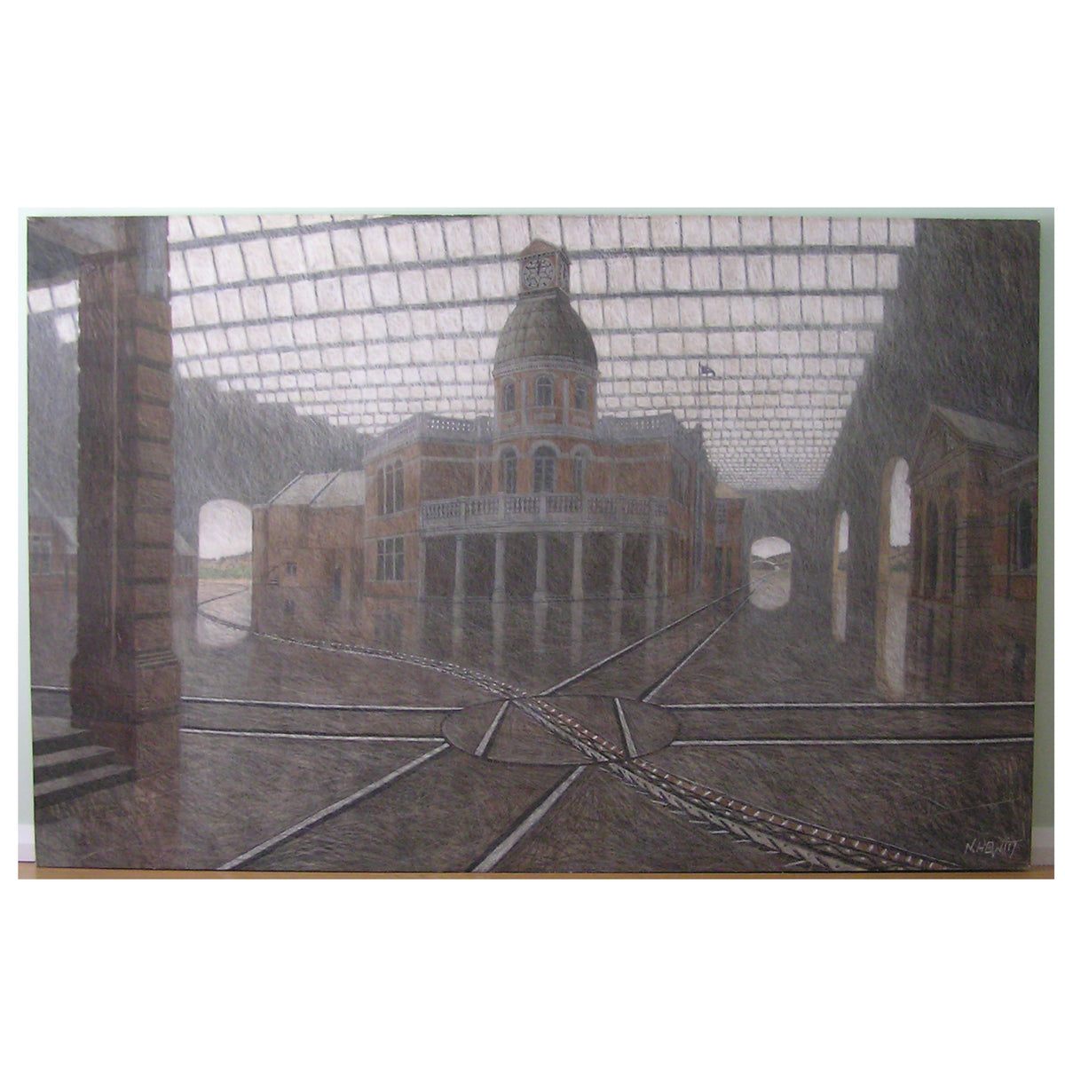 Nigel Hewitt - 'The Junction' Print on rag paper 1995, 75cm x 105cm (n ...