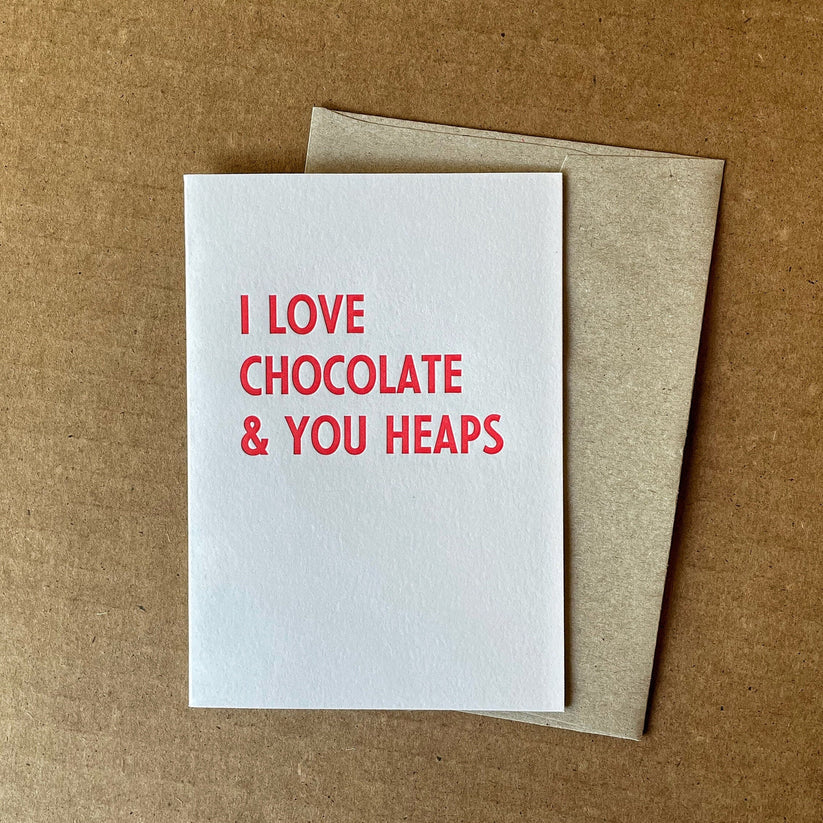 Ann Ong at Bright Press - I Love Chocolate Card (aon008) – Mundaring ...